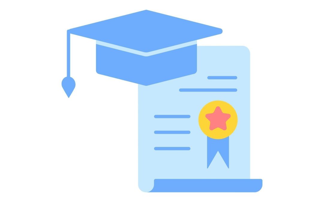 graduation-diploma-flat-color-icon-official-certificate-for-academic ...